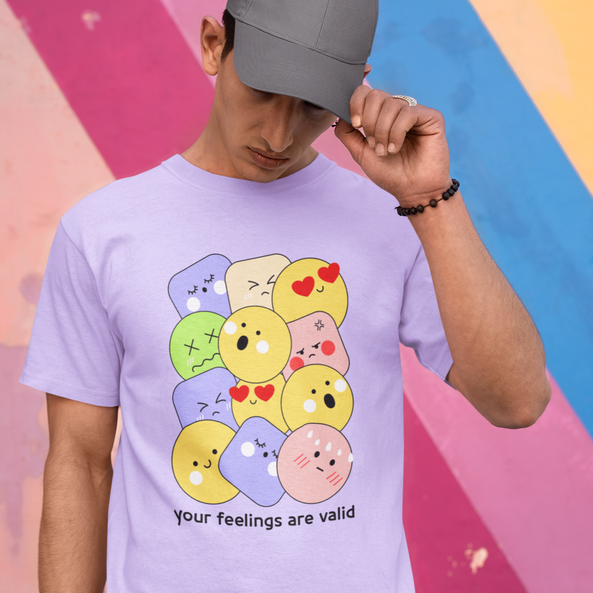 Feel The Feels Emojis Regular T-shirts - Unisex by Cute Stuff Co.