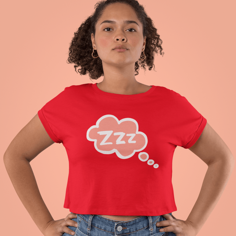 Snoozy Doozy Bubble Crop Top – Cute Stuff Co.