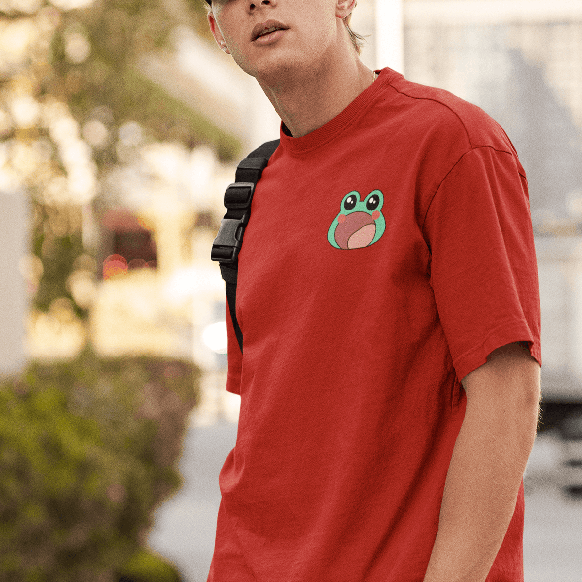 Feed Me Back Print - Hungry Toad Unisex Oversized T-shirts – Cute Stuff Co.